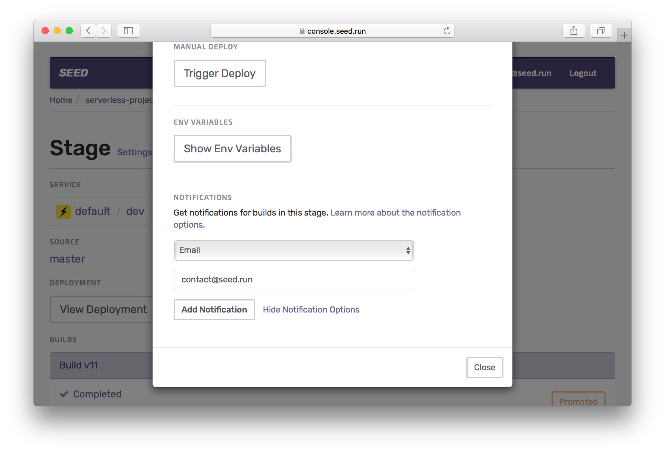 Email Notifications Email Notifications